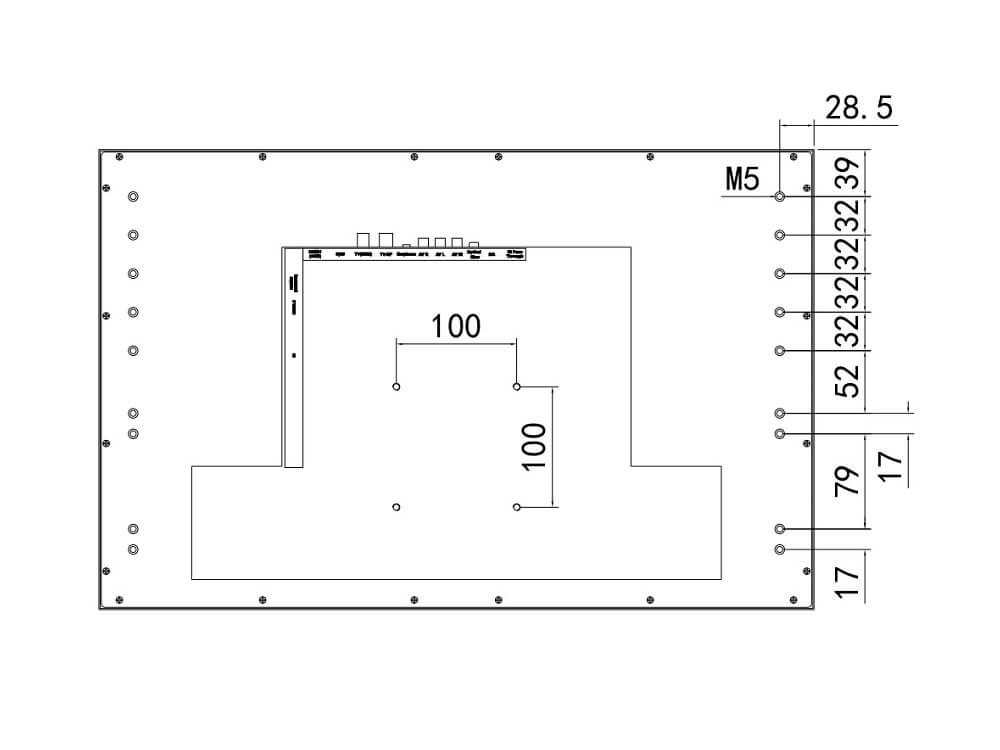 Встраиваемый монитор для кухни AV240MWF (AVS2404BM White ...